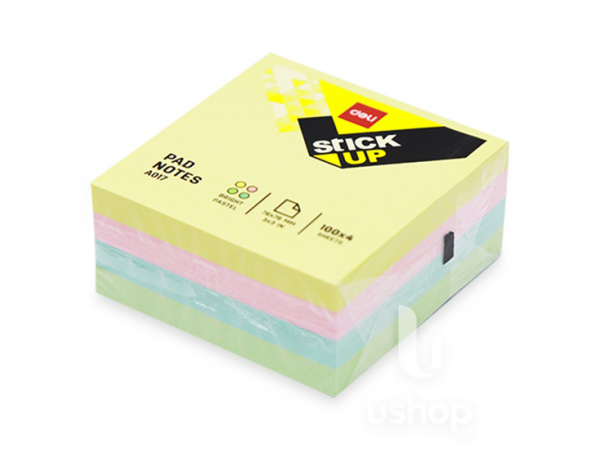 Giấy Note Deli 3x3 A01703 (4 Màu) - 100 tờ | Fast.vn