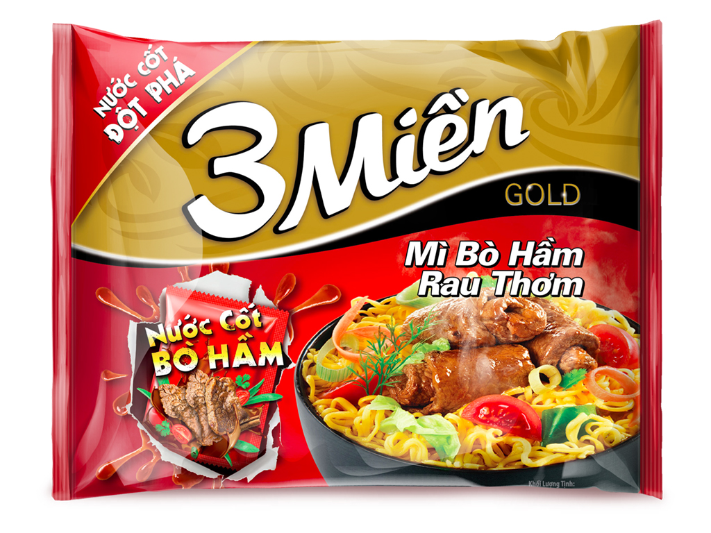 Mì 3 Miền Gold bò hầm rau thơm | Fast.vn