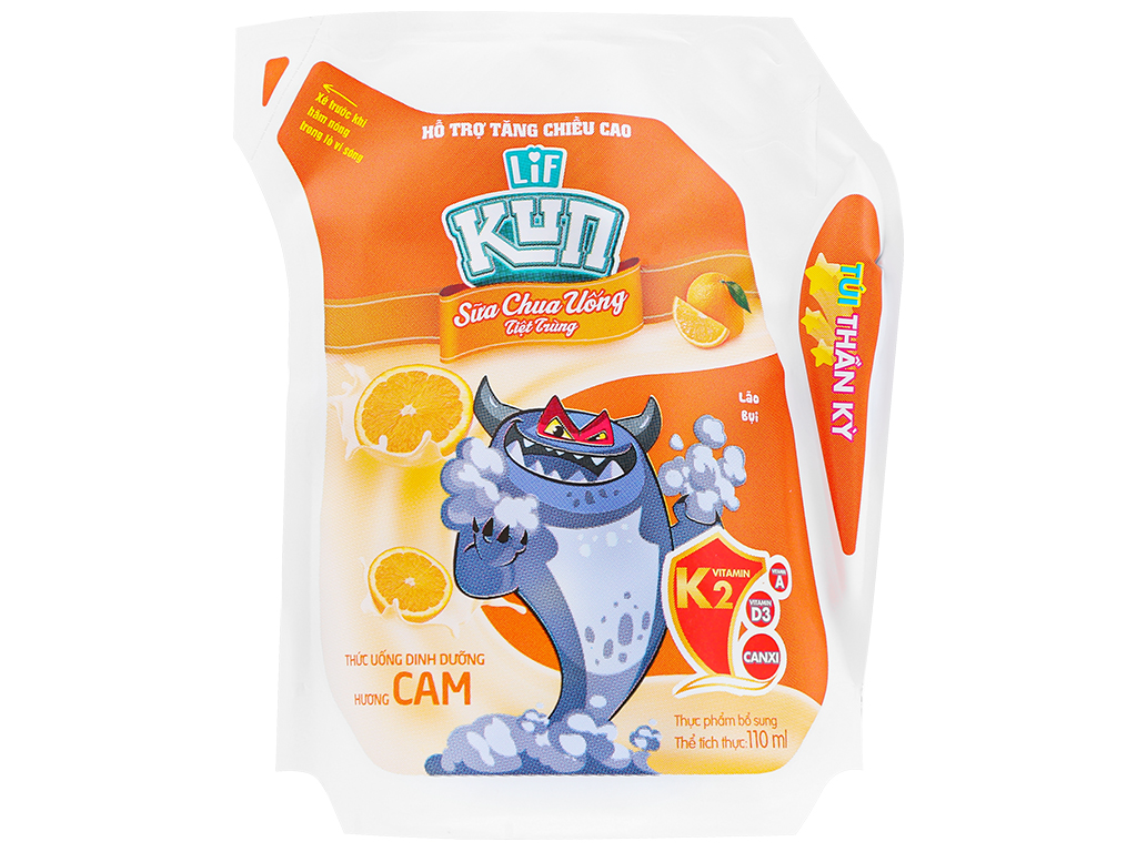 Sữa chua uống hương cam LiF Kun | Fast.vn