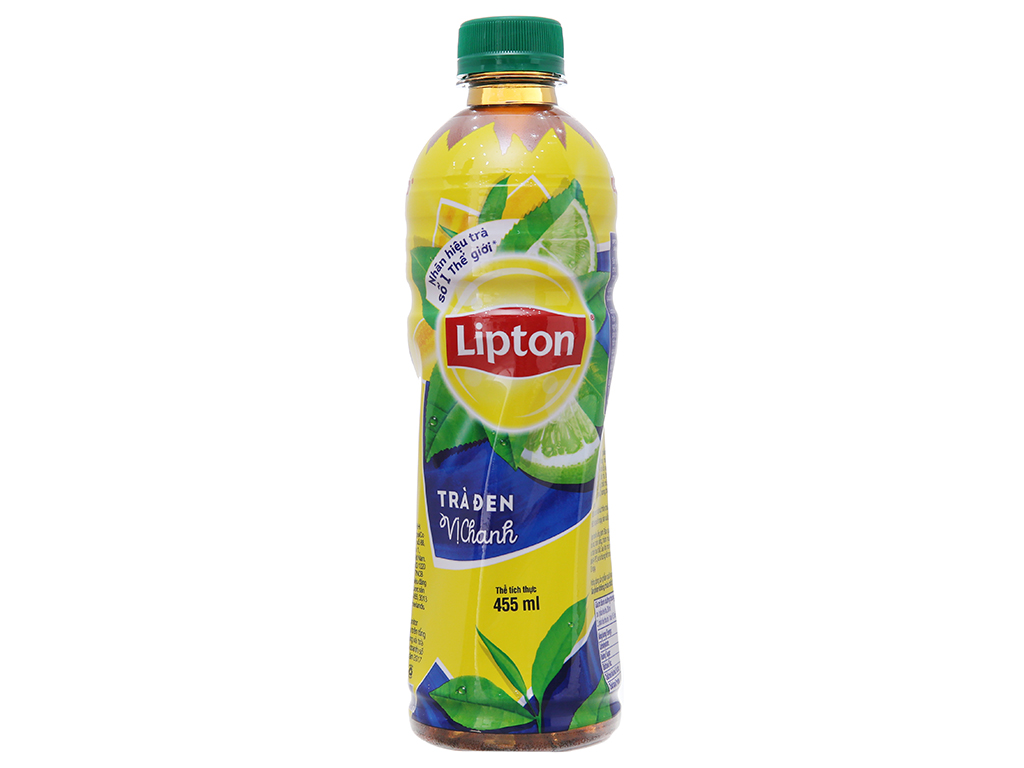Trà đen Lipton vị chanh 455ml | Fast.vn