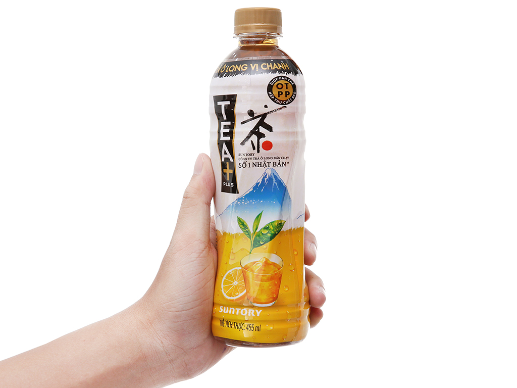 Trà ô long Tea Plus vị chanh 455ml | Văn Phòng Phẩm Onlin...