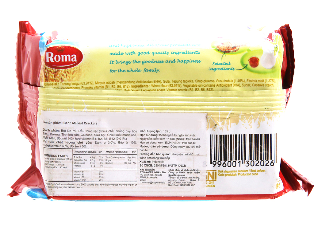 Bánh Malkist Crackers Roma | Fast.vn