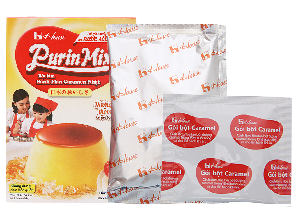 Bột bánh flan House Foods Purin Mix hương vị sữa hộp 53g ...