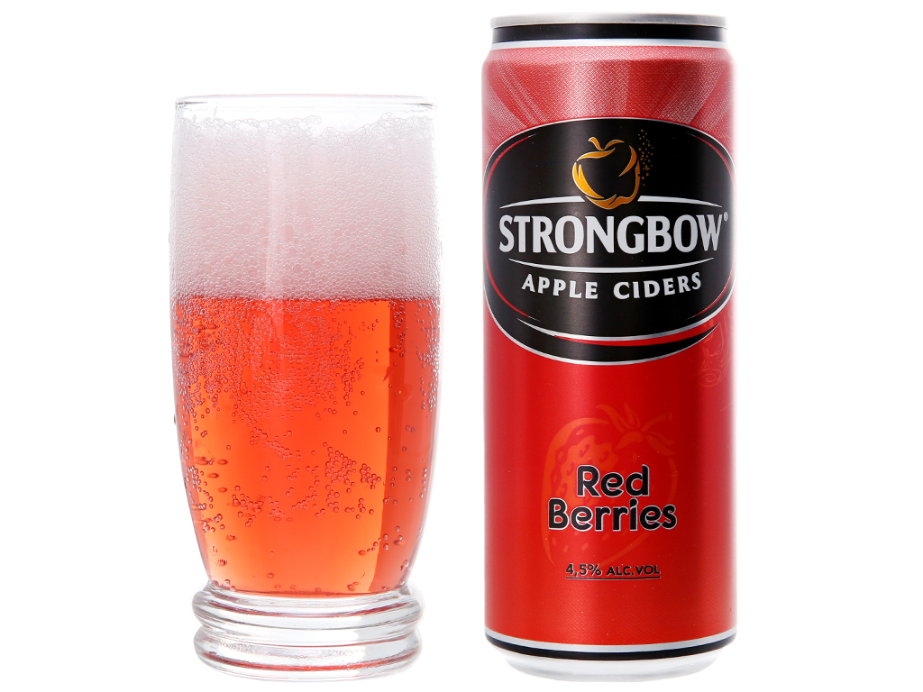Strongbow dâu lon 330ml | Fast.vn