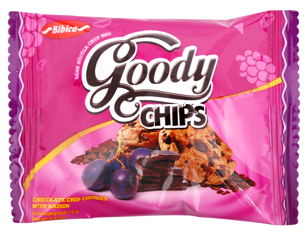 Bánh quy hạt socola chip và nho khô Goody Chips | Văn Phò...
