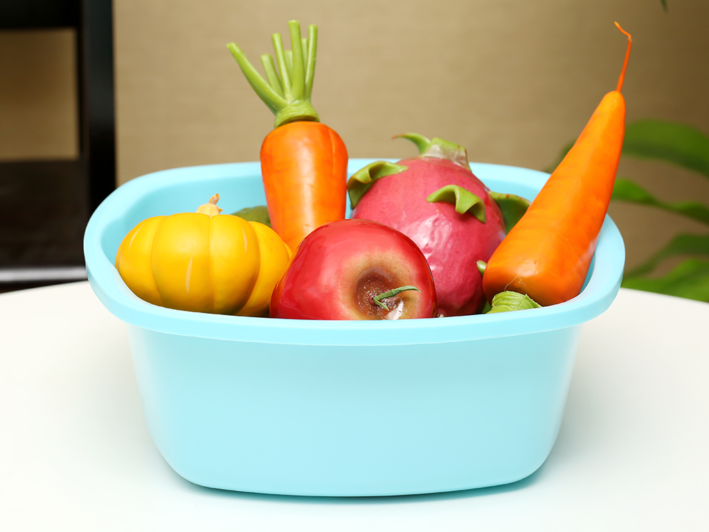 Thau nhựa vuông Tự Lập TL825 27cm xanh | Văn phòng phẩm F...