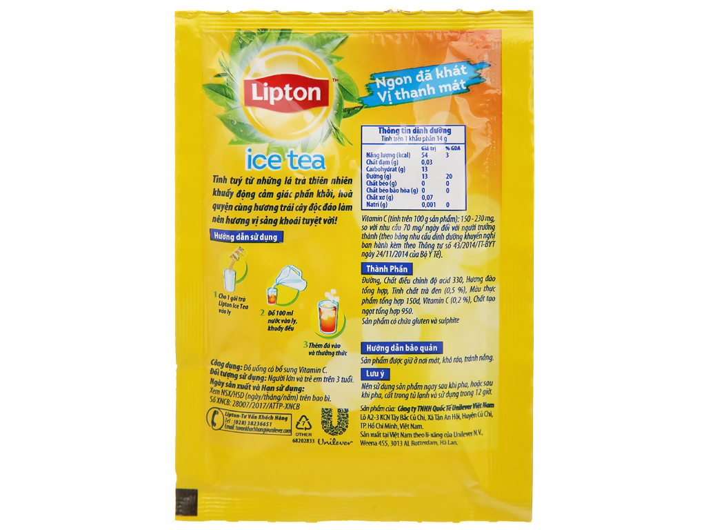Trà Lipton Ice Tea vị đào 224g | Fast.vn