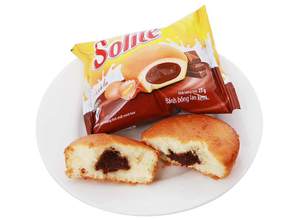 Bánh bông lan kem socola Solite 276g | Fast.vn