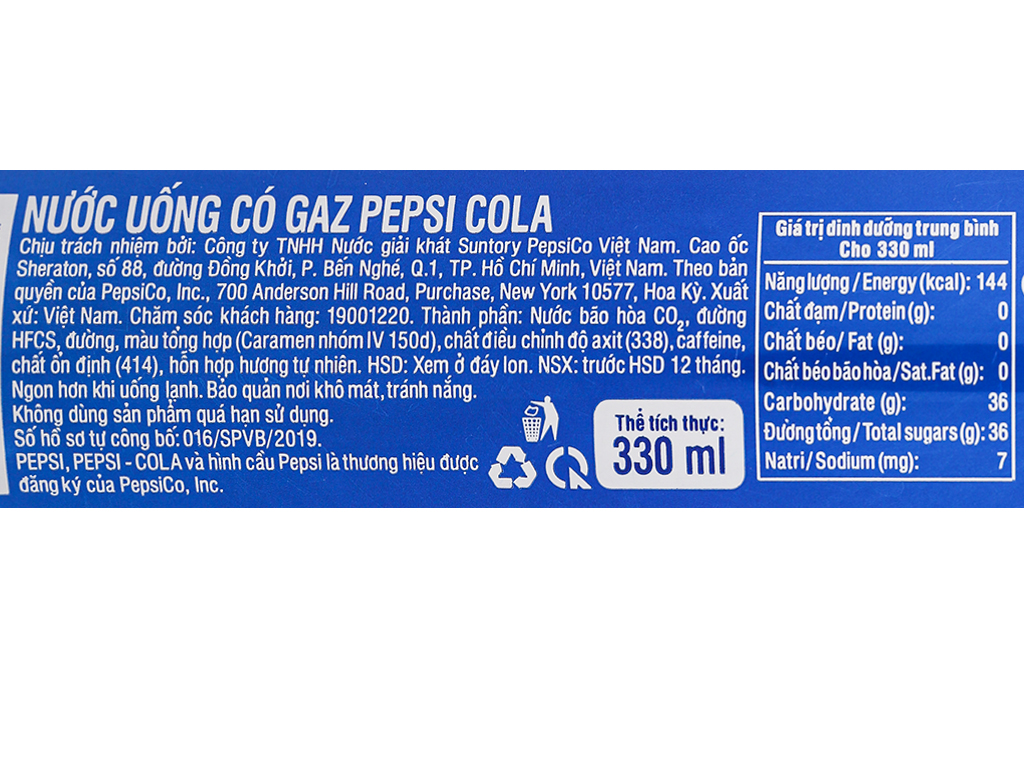 Lốc 6 lon nước ngọt Pepsi Cola 330ml | Fast.vn