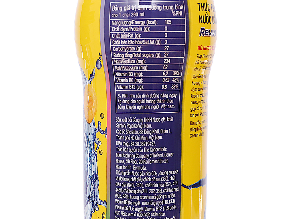 6 chai nước bù khoáng Revive hương chanh muối 390ml | Fas...