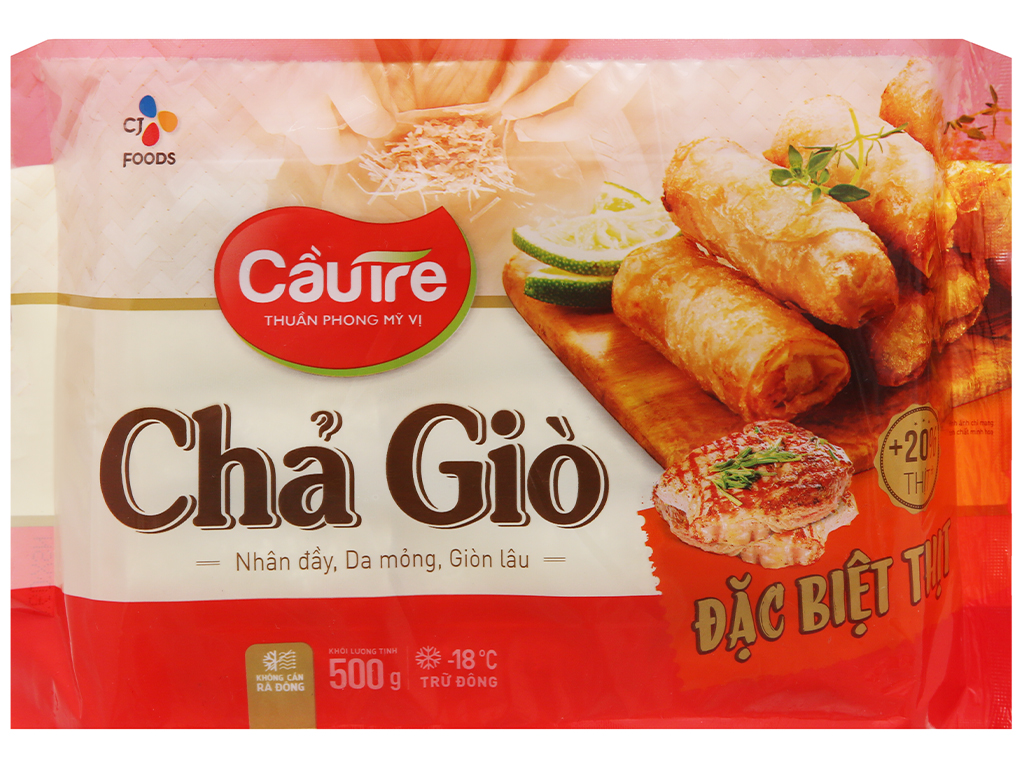 Chả giò đặc biệt nhân thịt Cầu Tre gói 500g | Fast.vn