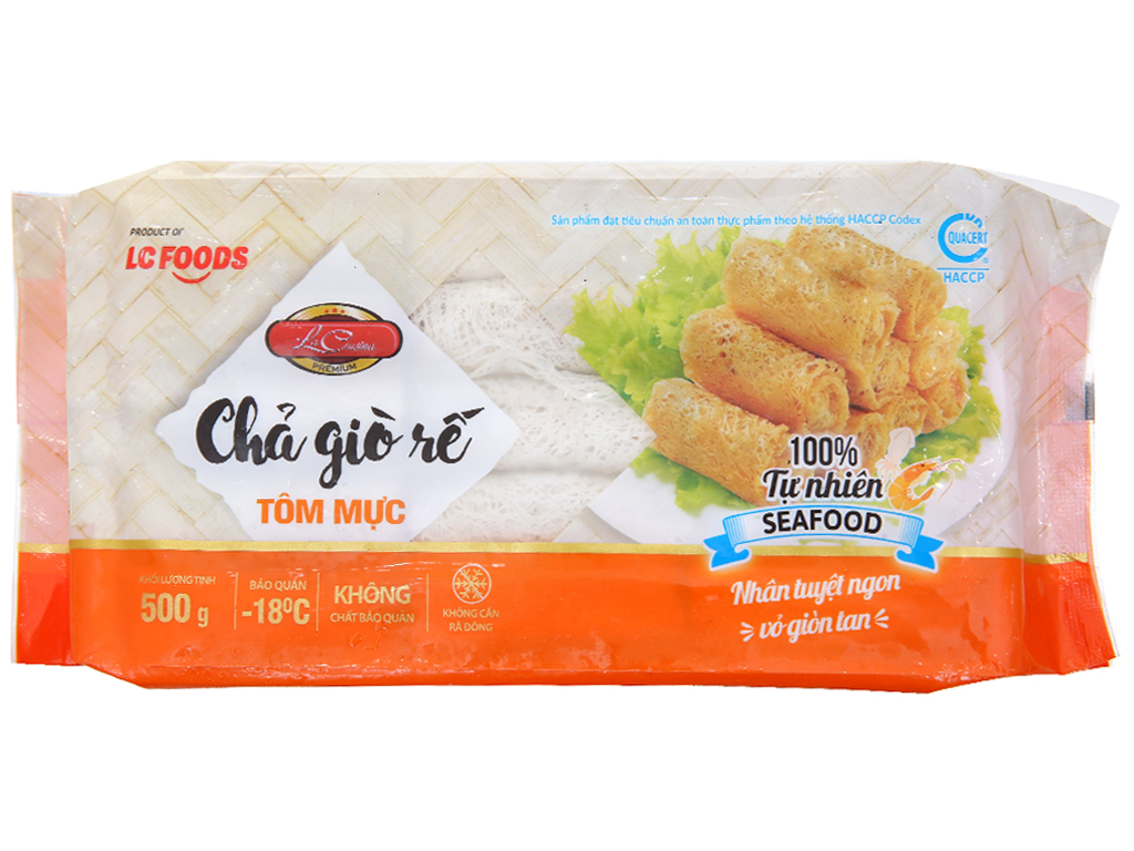 Chả giò rế tôm mực LC FOOD gói 500g | Fast.vn