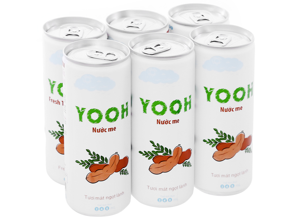 6 lon nước me Yooh 240ml | Văn Phòng Phẩm Online FAST - G...