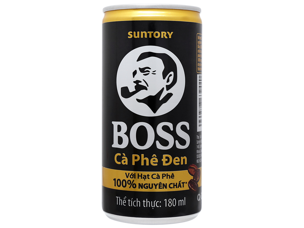 6 lon cà phê đen Boss 180ml | Văn Phòng Phẩm Online FAST ...