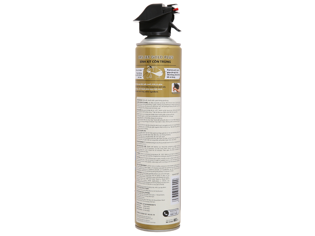 Bình xịt côn trùng ARS Jet Gold Plus hương lavender 600ml...