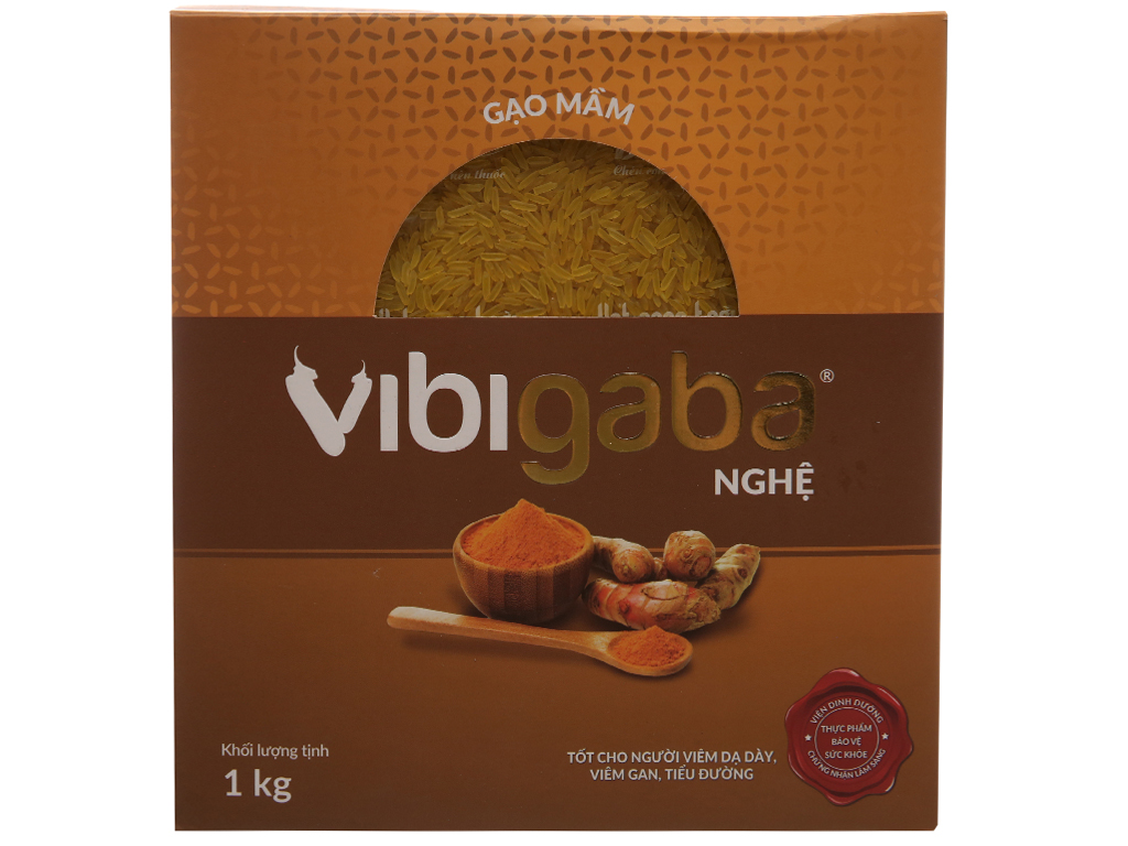 Gạo mầm Vibigaba nghệ hộp 1kg | Fast.vn
