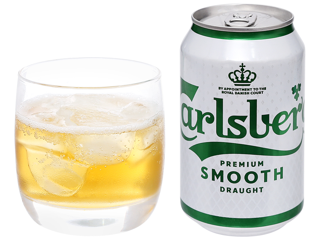6 lon bia Carlsberg Smooth Draught 330ml | Văn Phòng Phẩm...