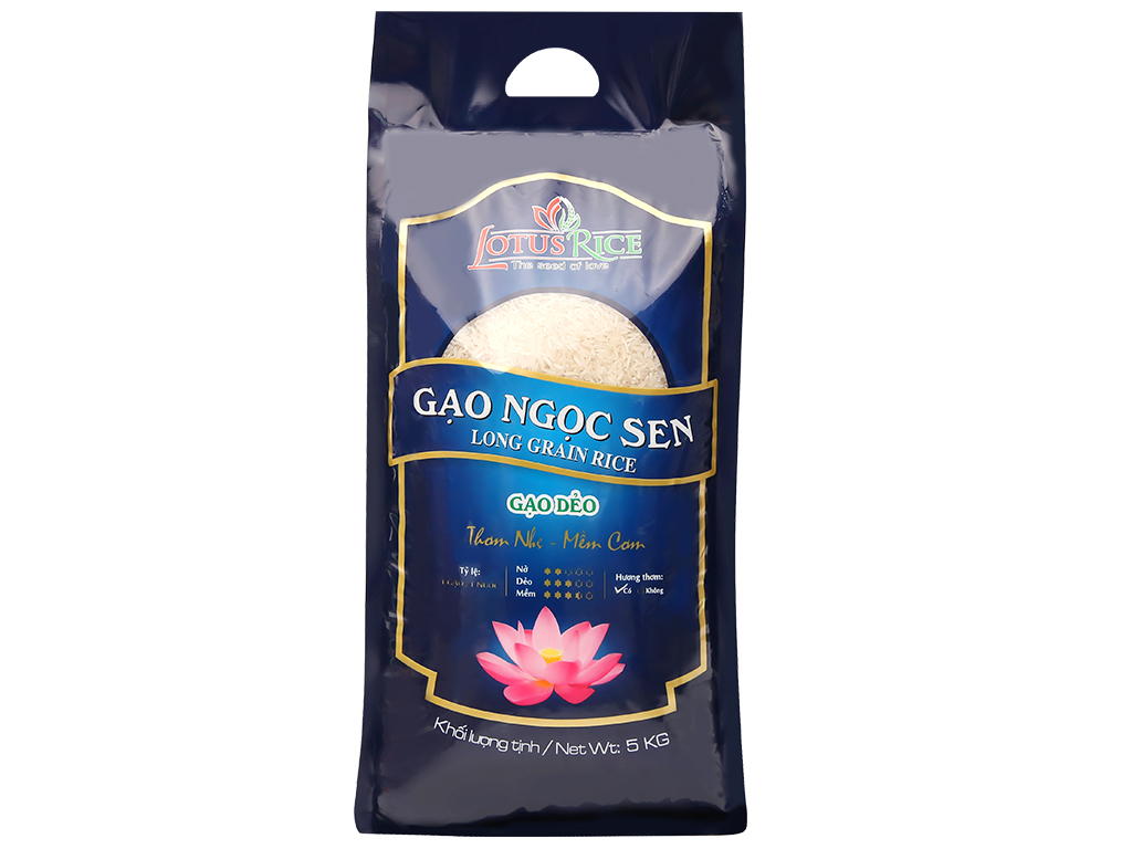 Gạo trắng Lotus Rice túi 5kg | Văn Phòng Phẩm Online FAST...