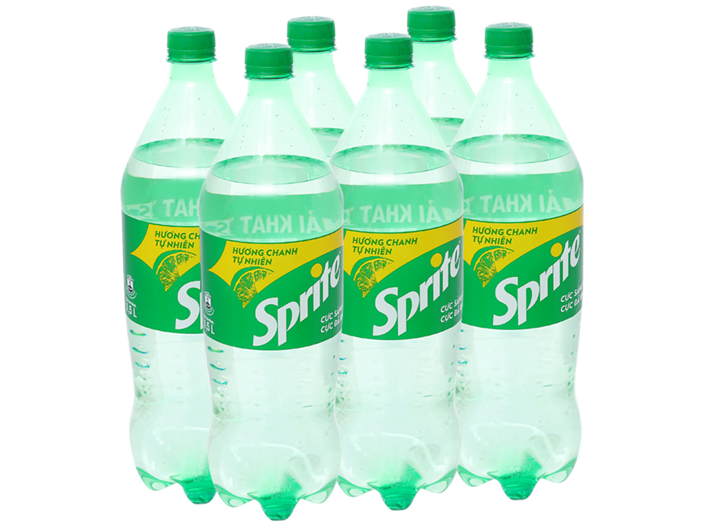 6 chai nước ngọt Sprite hương chanh 1.5 lít | Văn Phòng P...