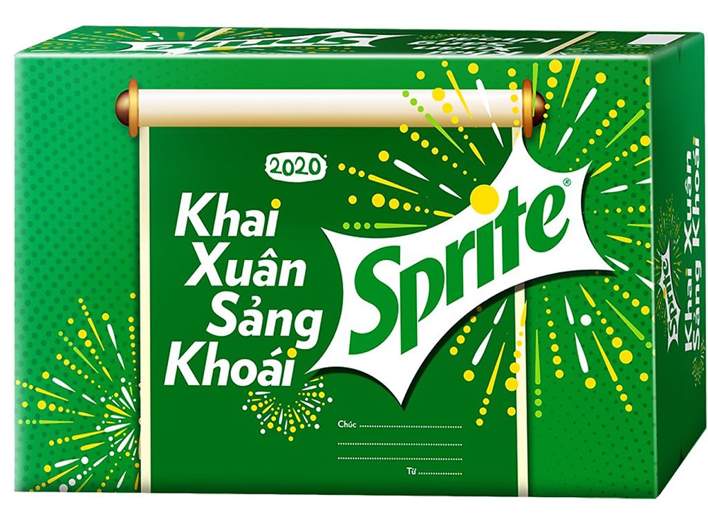 Thùng 24 lon nước ngọt Sprite hương chanh 330ml | Văn phò...