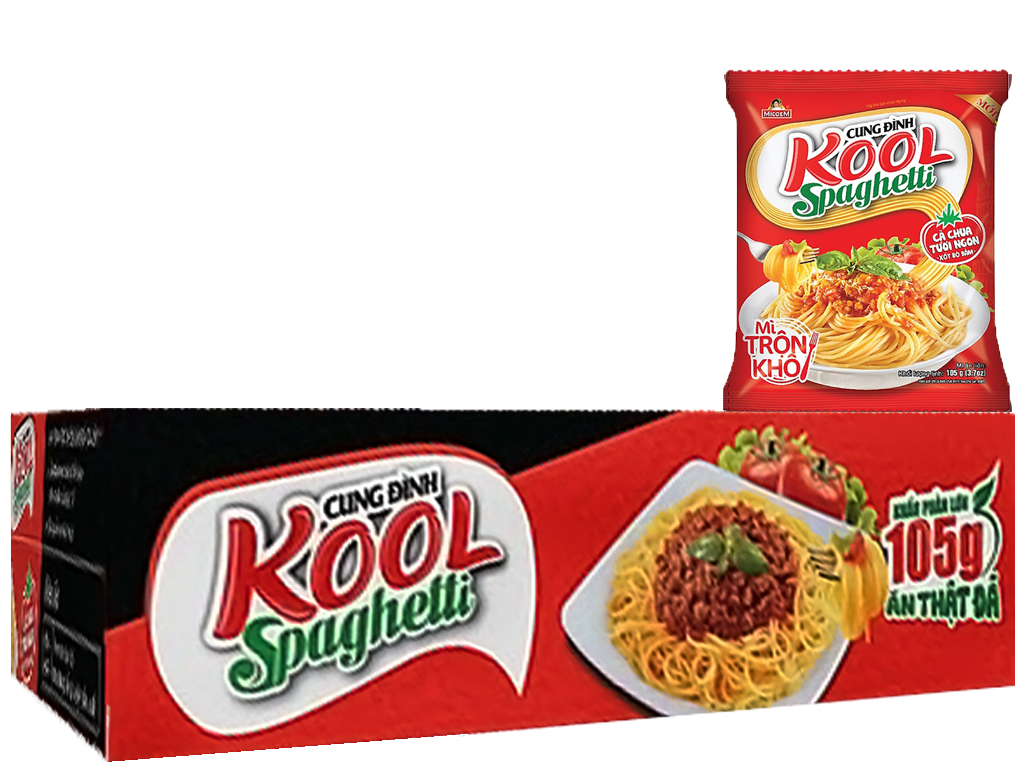 Thùng 30 gói mì trộn Cung Đình Kool Spaghetti (có gói xốt...