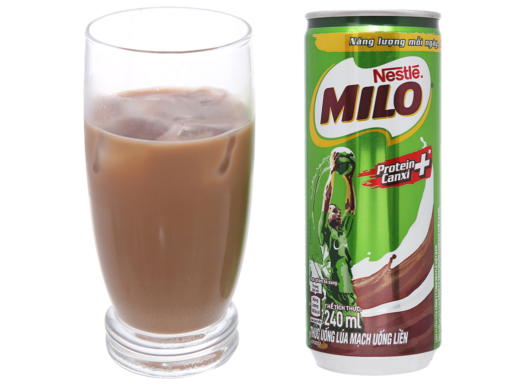 Thùng 24 lon sữa lúa mạch Milo Active Go 240ml | Văn phòn...