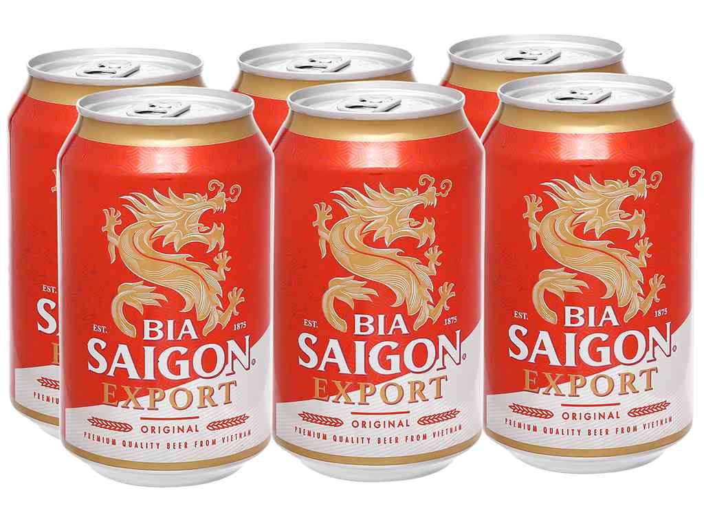 6 Lon Bia Sài Gòn Export 330ml Văn Phòng Phẩm Online Fa