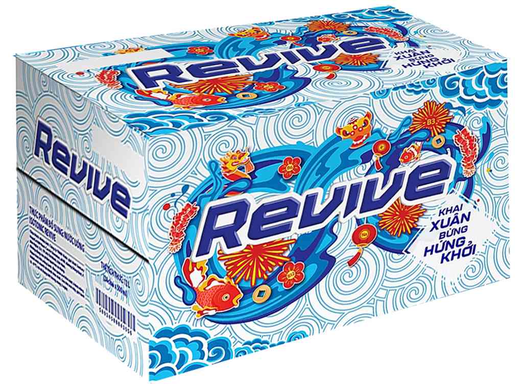 Thùng 24 chai nước bù khoáng Revive muối khoáng 500ml | V...